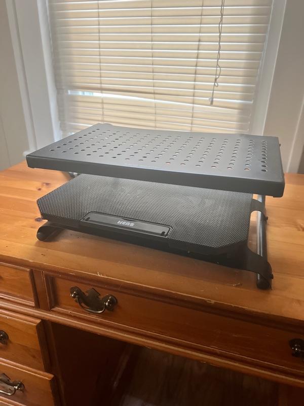 Mind Reader Mind Reader Monitor Stand Riser, 2 Tier, Ventilated Metal ...