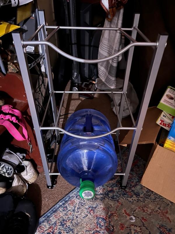 Mind Reader Metal 3-Tier Utility Shelving Unit (13.75-in W x 16.5-in D x 31-in H) Silver, (40-lb ...