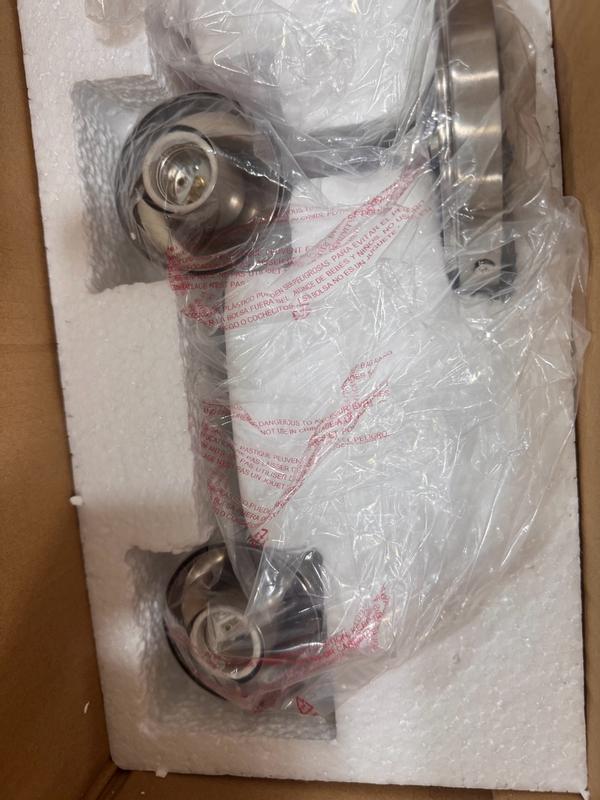 Minka Lavery Cornwell 23-in 3-Light Brushed Nickel Led Modern ...