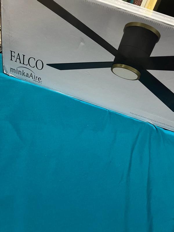 Minka Aire Falco Flush 54-in Brushed Nickel with Silver Blades LED ...
