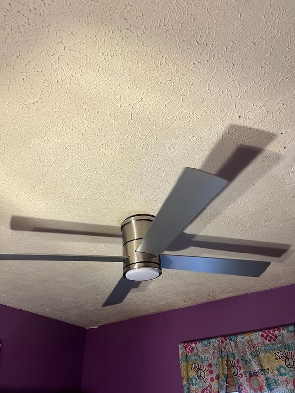 Minka Aire Falco Flush 54-in Brushed Nickel with Silver Blades LED ...