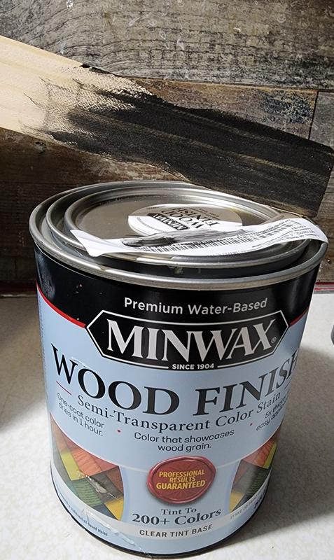 Minwax Wood Finish Water-based Simply White Semi-transparent Interior Stain (1-quart) 108700000 ...