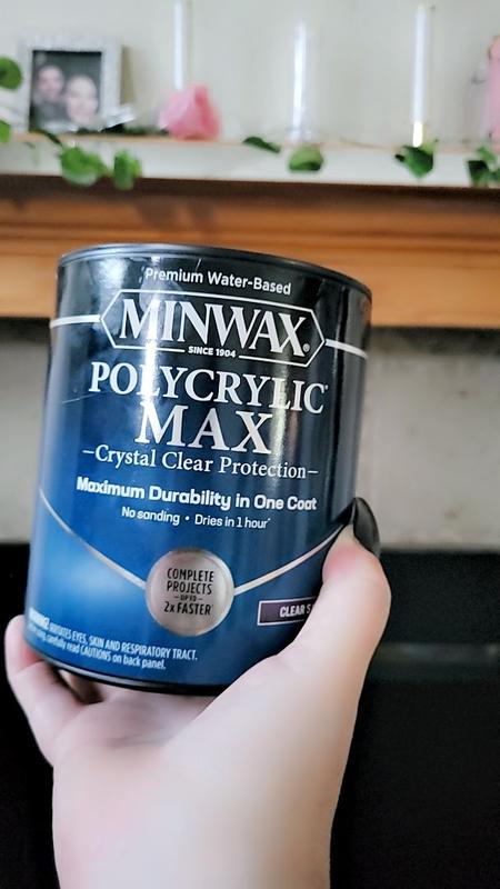 Minwax Polycrylic Max Water-based Clear Transparent Satin Interior ...