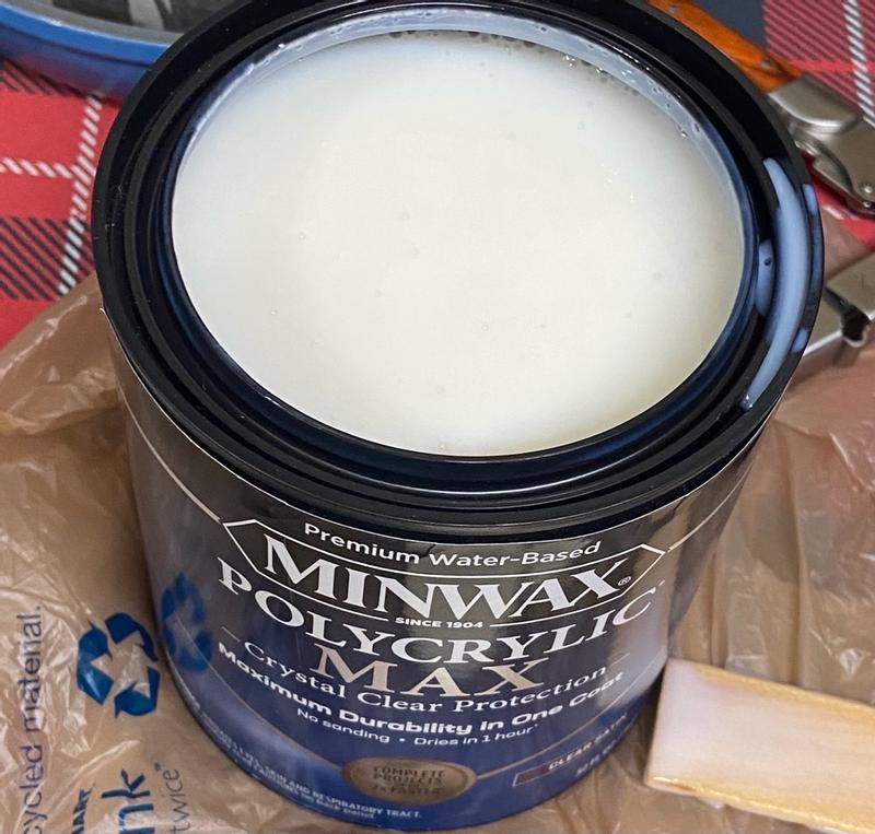Minwax Polycrylic Max Water-based Clear Transparent Satin Interior ...