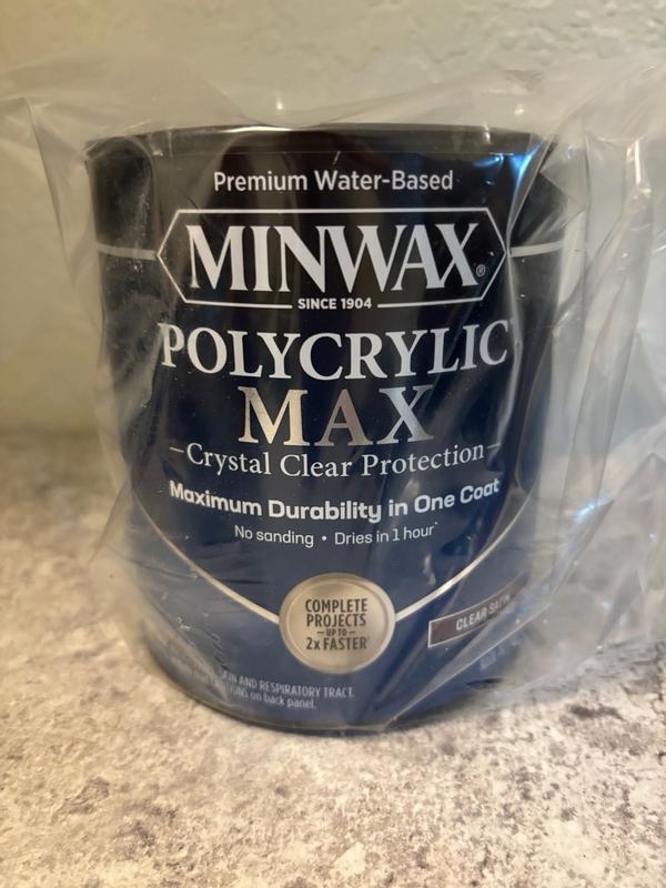 Minwax Polycrylic Max Water-based Clear Transparent Satin Interior ...