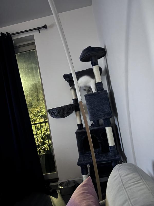 YAHEETECH Multi-Level Cat Tree, 73-in, Light Gray - Chewy.com