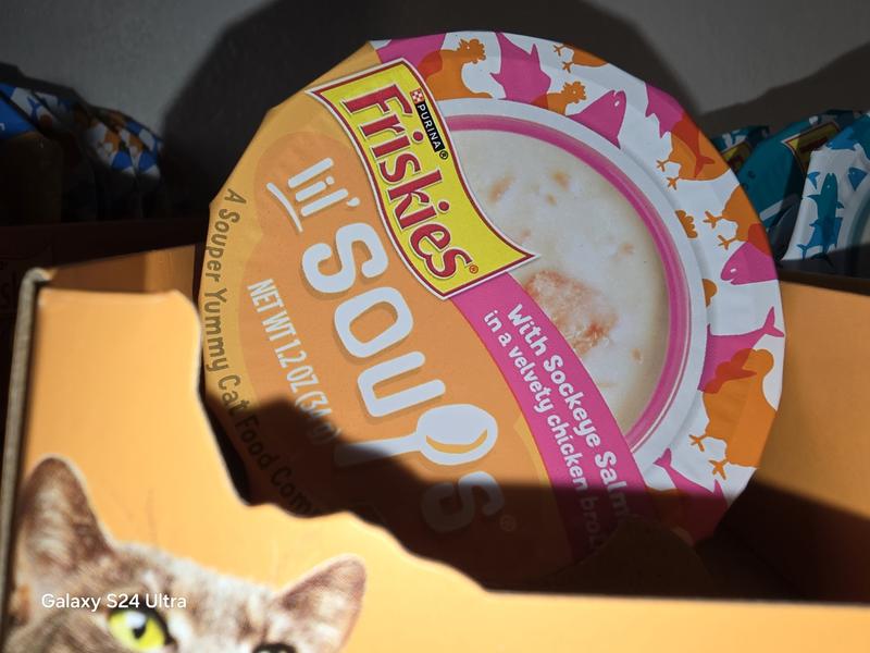 FRISKIES Lil' Soups with Sockeye Salmon in a Velvety Chicken Broth ...