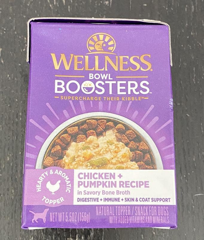 WELLNESS Bowl Boosters Hearty Toppers Chicken Wet Dog Toppers, 5.5-oz ...