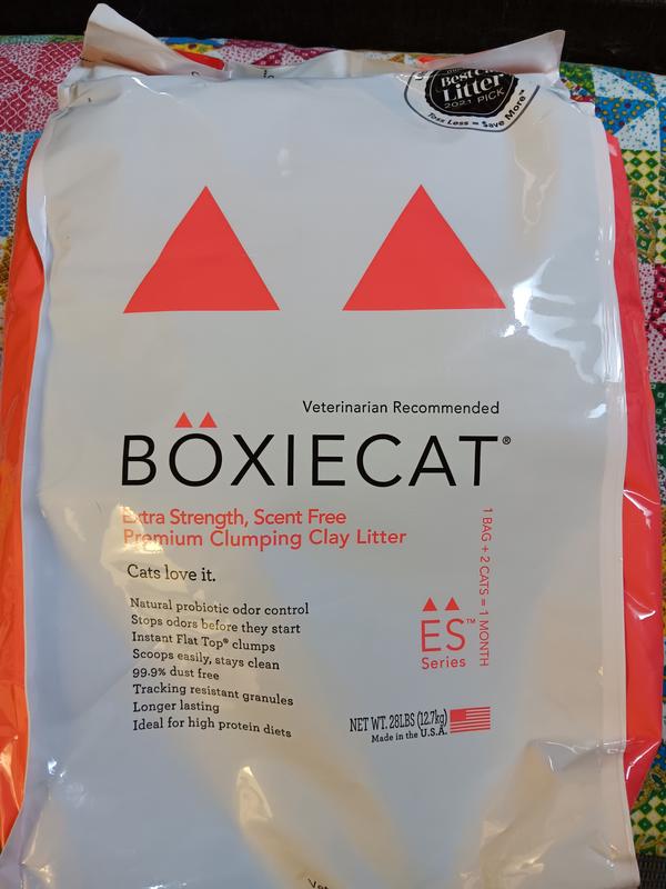 BOXIECAT Extra Strength Odor Control Clumping Clay Cat & Kitty Litter ...