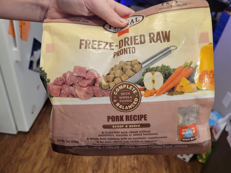PRIMAL Raw Pronto Pork Recipe Dog Freeze-Dried Food, 16-oz bag - Chewy.com