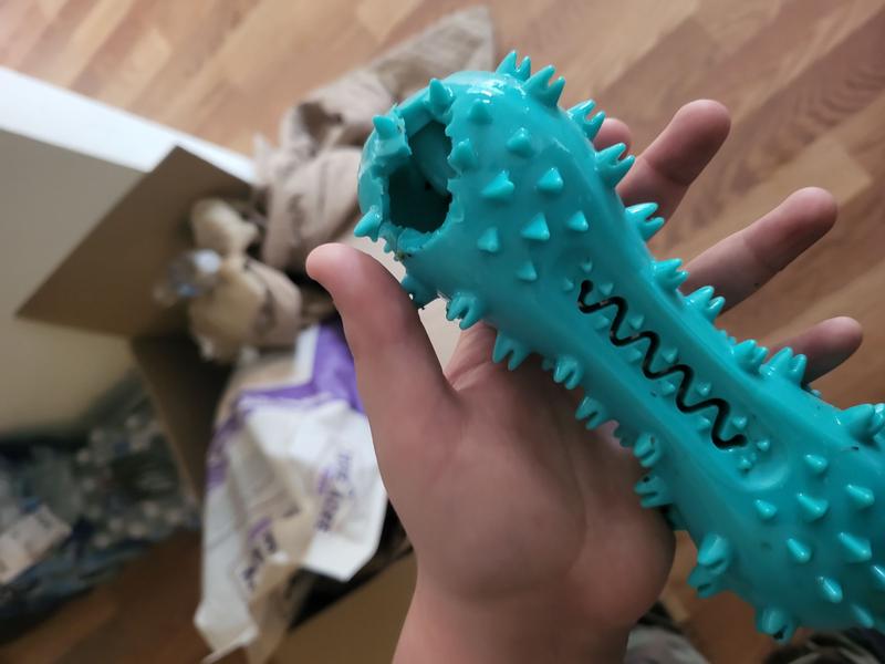 HANAMYA Bone-Shaped Toothbrush Dog Chew Toy, Yellow - Chewy.com