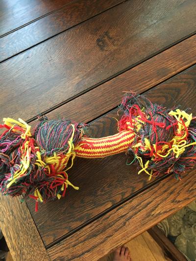 MAMMOTH Braidys 2 Knot Rope Bone for Dogs, Color Varies, Small - Chewy.com