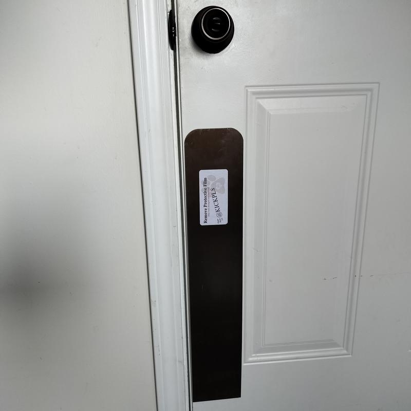 DECK THE DOOR DECOR Dog Scratch Door Protection Plate, Satin Nickel, 30 ...