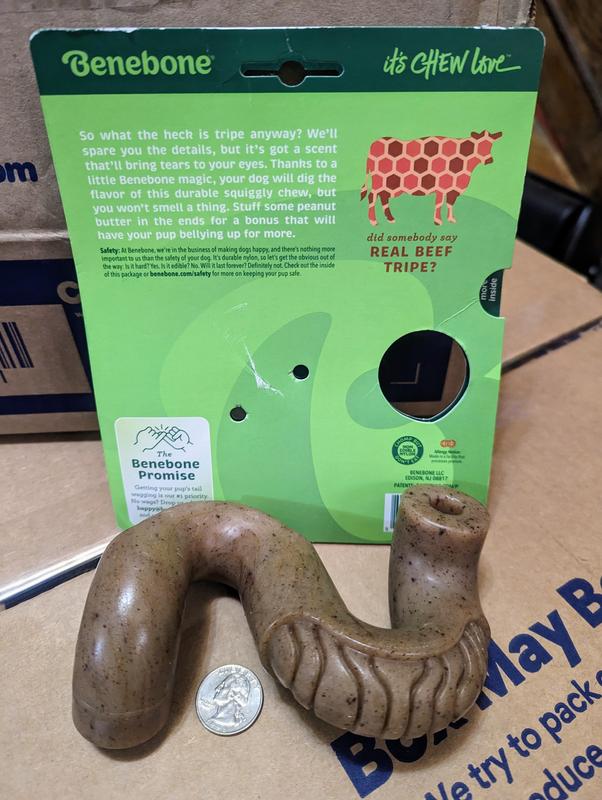 BENEBONE Tripe Bone Tough Dog Chew Toy, Brown, Large - Chewy.com