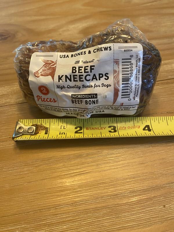 BONES & CHEWS Made in USA Beef Knee Caps Dog Treats, 2 count - Chewy.com