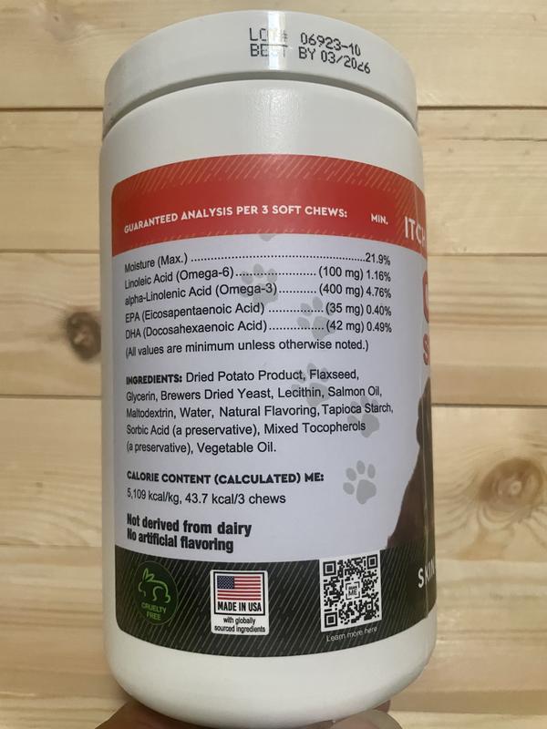 STRELLALAB Dog Probiotics Enzymes Prebiotics Fiber Digestive Supplement ...