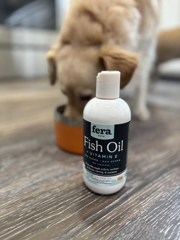 FERA PETS Fish Oil + Vitamin E Dog & Cat Supplement, 16-fl oz - Chewy.com