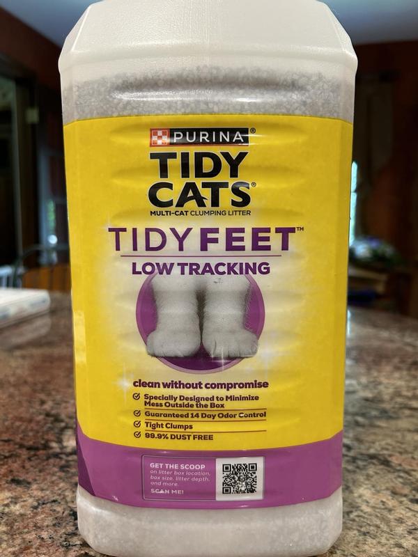 TIDY CATS Tidy Feet Clumping Low Tracking Cat Litter with Odor Control ...