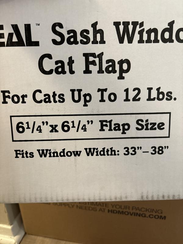 IDEAL PET PRODUCTS Sash Window Flap Cat Door, 27-32 inches - Chewy.com