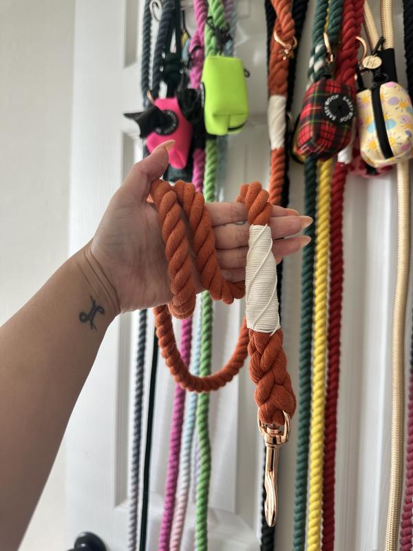 SASSY WOOF Rope Dog Leash, Cotton Candy - Chewy.com