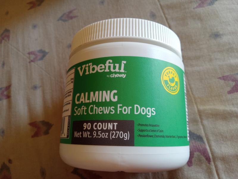 VIBEFUL Calming Melatonin Turkey Flavored Soft Chews Supplement for ...