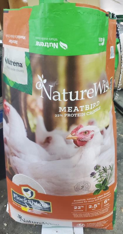 NUTRENA NatureWise Meat Bird 22% CR Farm Feed, 40-lb bag - Chewy.com