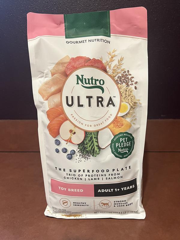 NUTRO Ultra Adult Toy Breed Trio of Proteins High Protein Chicken, Lamb ...