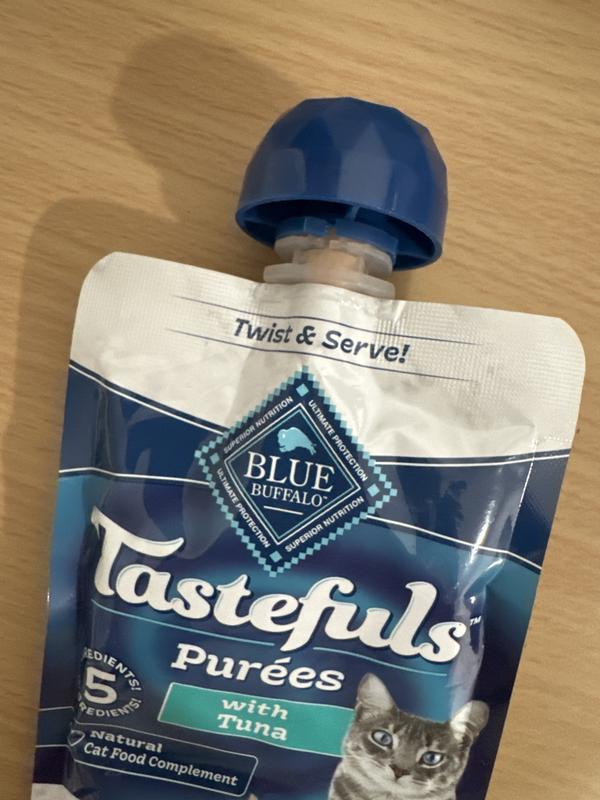 BLUE BUFFALO Tastefuls Adult Natural Purees Variety Pack Chicken & Tuna ...