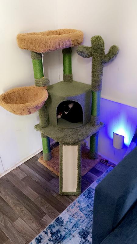 YAHEETECH Cactus 42-in Plush Cat Tree - Chewy.com