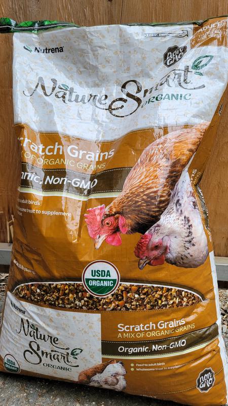 NUTRENA Nature Smart Organic Scratch Grain 8% Protein Chicken Feed, 35-lb bag - Chewy.com