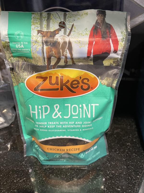ZUKE'S Hip & Joint Natural Bag of Treats Hip & Joint Support Chicken ...