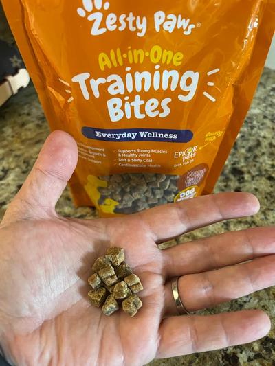 ZESTY PAWS All-in-One Peanut Butter Flavored Soft & Chewy Training ...