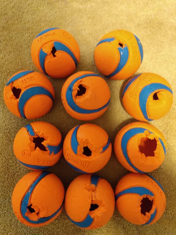 RUFF DAWG Indestructible Ball Tough Dog Chew Toy, Color Varies, 2.5-in ...