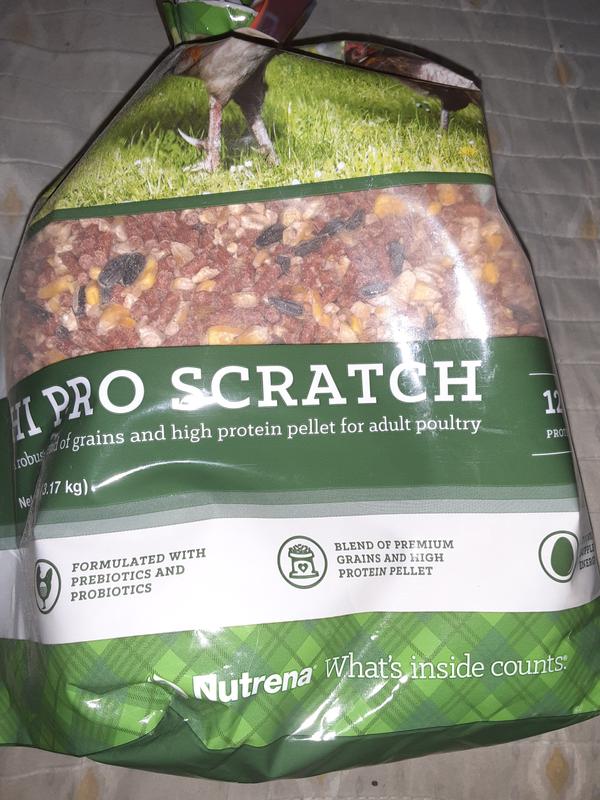 NUTRENA Hi Pro Chicken 12% Protein Scratch Grains & Protein Pellets, 7 ...