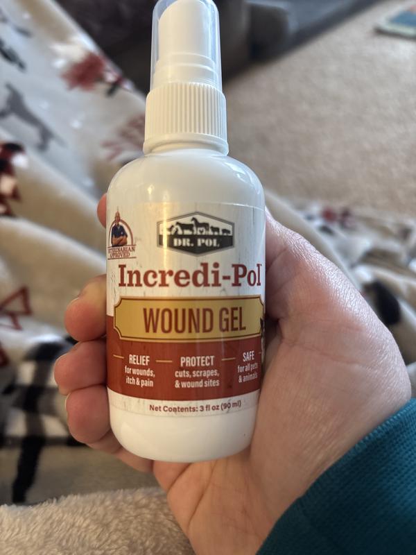 DR. POL Incredi-Pol Wound Gel for Dogs, Cats, & All Pets, 3-fl oz ...
