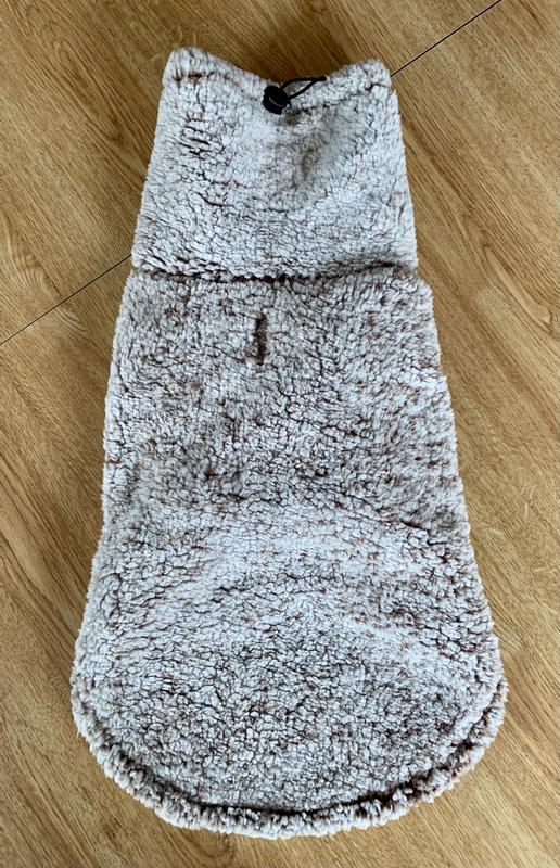 FRISCO Medium Weight Double Layer Sherpa Dog Coat with Built in Snood ...