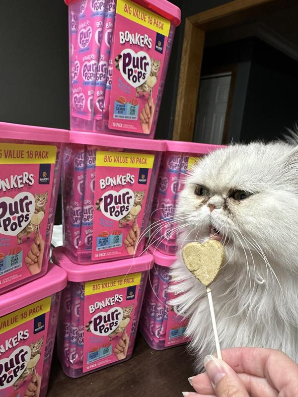 BONKERS Purr Pops Lip Smackin' Grain-Free Salmon & Tuna Freeze-Dried ...