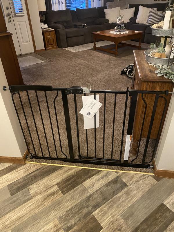 REGALO Pet Products Easy Step Extra Wide Dog Gate, 49-in, Black - Chewy.com