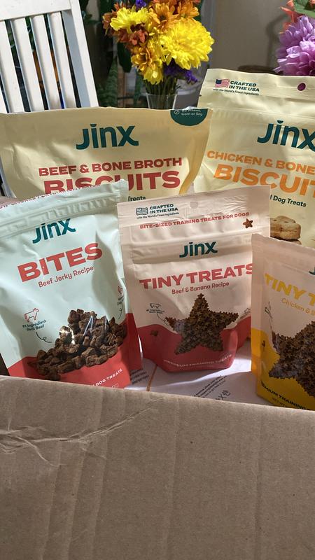 JINX Chicken & Bananas Soft & Chewy Dog Treats, 4-oz bag - Chewy.com