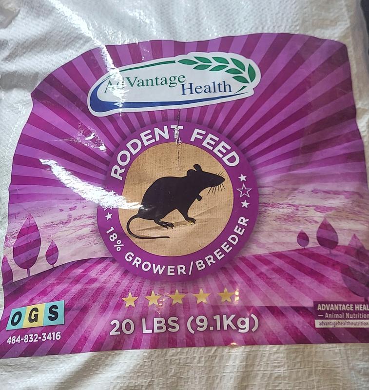 AGSOLV FEED Health Rodent 18% Grower & Breeder Small Pet Food, 40-lb ...