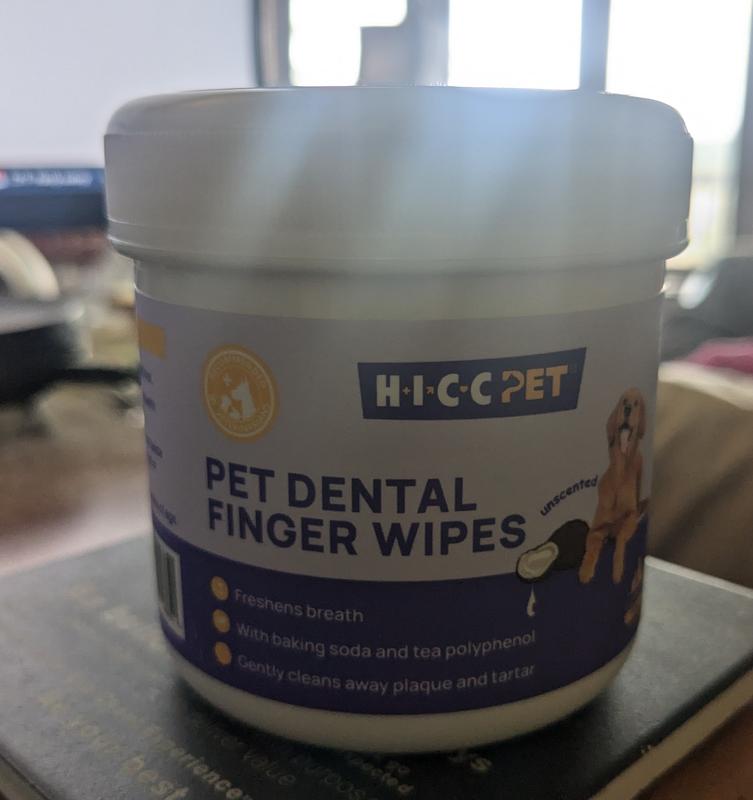 HICC PET Finger Glove Cat & Dog Dental Wipes, 50 count - Chewy.com