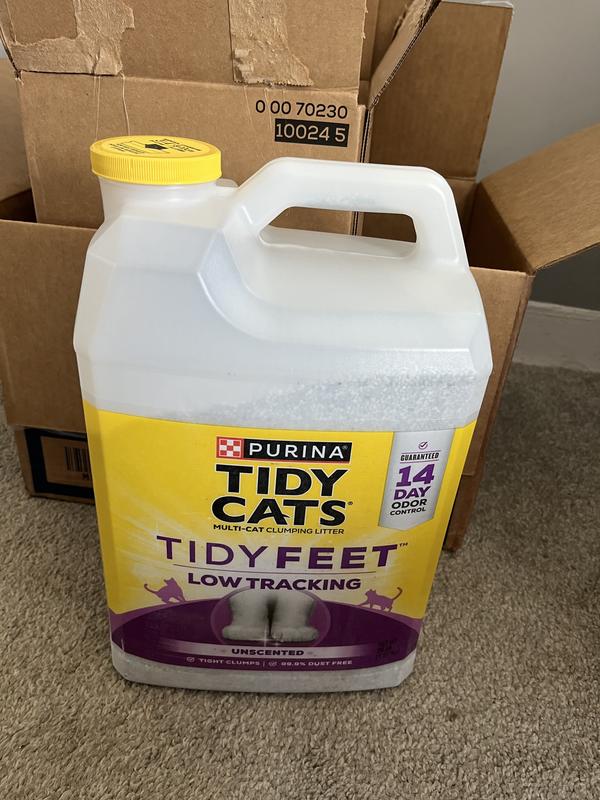 TIDY CATS Tidy Feet Low Tracking Unscented Clumping Clay Cat Litter, 22 ...