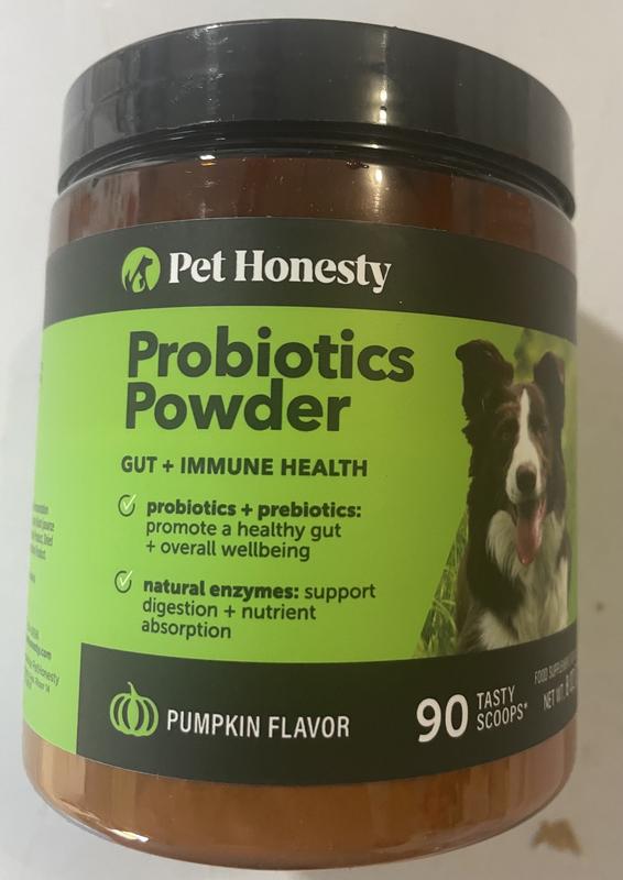PET HONESTY Probiotics GI Pumpkin Flavored Digestive Powder for Dogs ...
