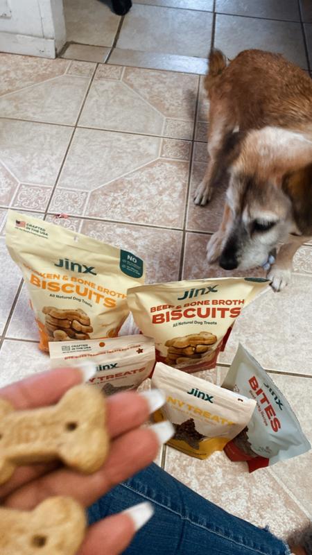 JINX Chicken & Bone Broth Biscuits Crunchy Dog Treats, 16-oz bag ...