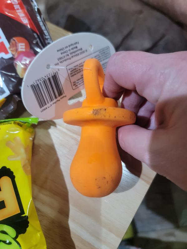 ETHICAL PET Pacifier Squeaky Puppy Chew Toy, Color Varies, 4-in - Chewy.com