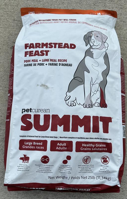 PETCUREAN SUMMIT Farmstead Feast Large Breed Adult Dry Dog Food, 25-lb ...