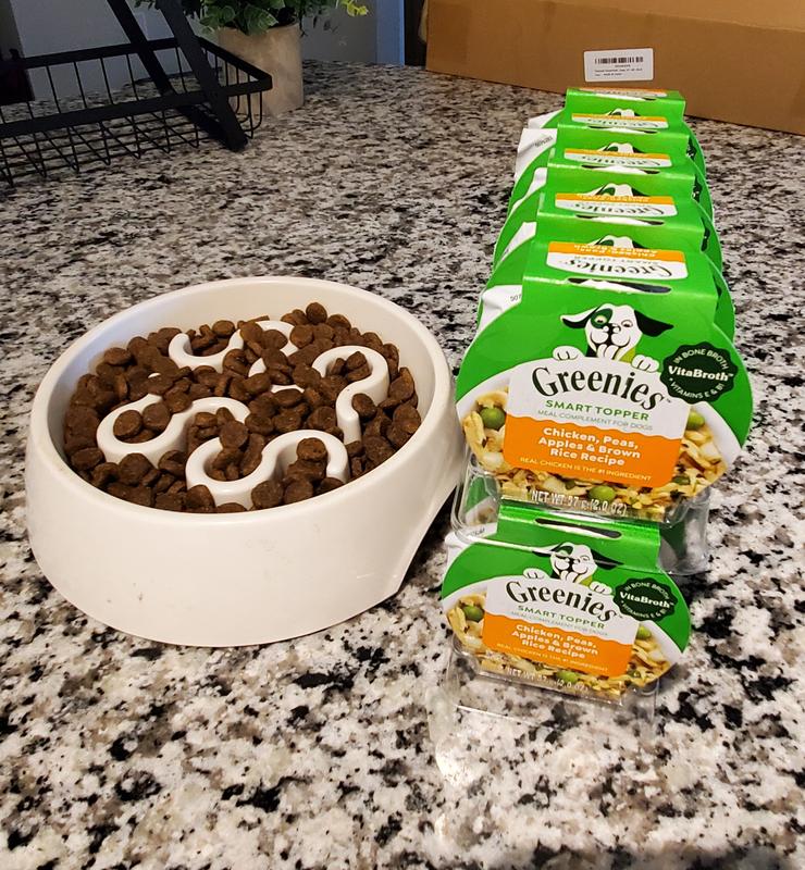 GREENIES Smart Topper Chicken, Peas, Apples & Brown Rice Recipe Wet Dog ...