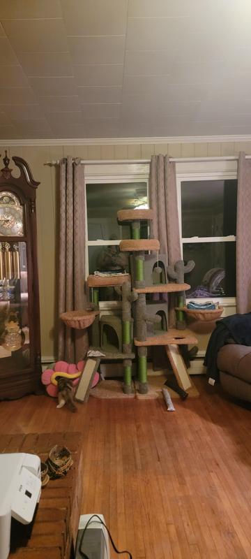 YAHEETECH Cactus 42-in Plush Cat Tree - Chewy.com