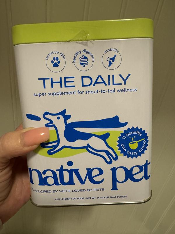 NATIVE PET The Daily Powder 11-in-1 Multivitamin Supplement for Dogs, 7 ...