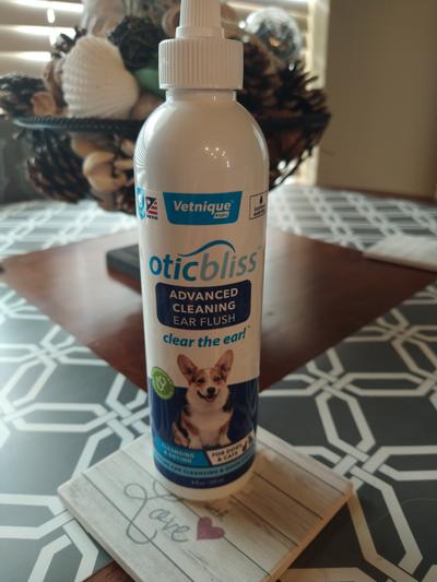 VETNIQUE LABS Oticbliss Ear Flush Advanced Cleaning Dog & Cat Medicated ...